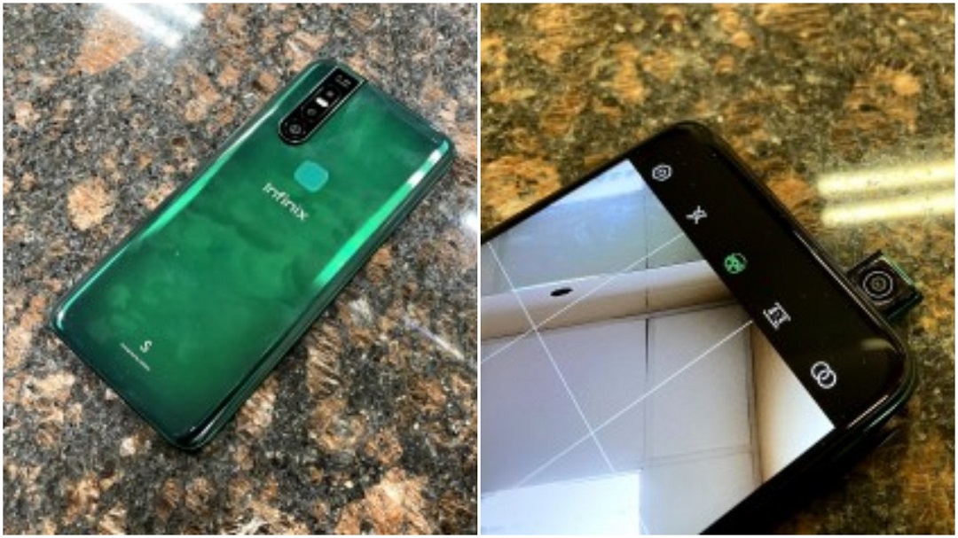 The Infinix S5 Pro with a Pop-up Selfie Camera Pops Up Online