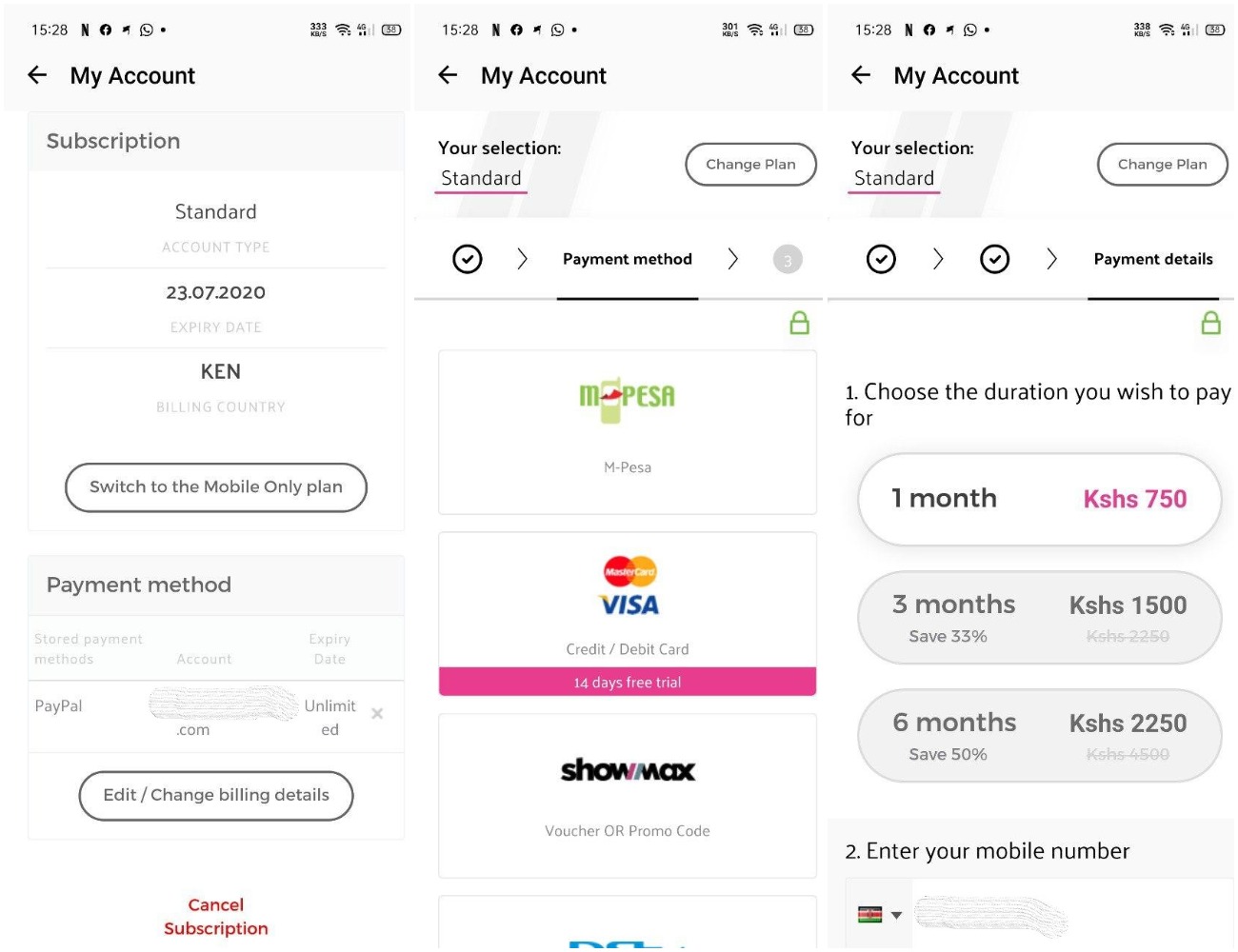 How to Pay for Your ShowMax Subscription Using M-Pesa - TechArena